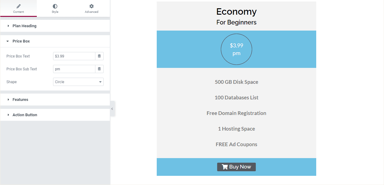 How to Create a Stunning Price Table in Elementor