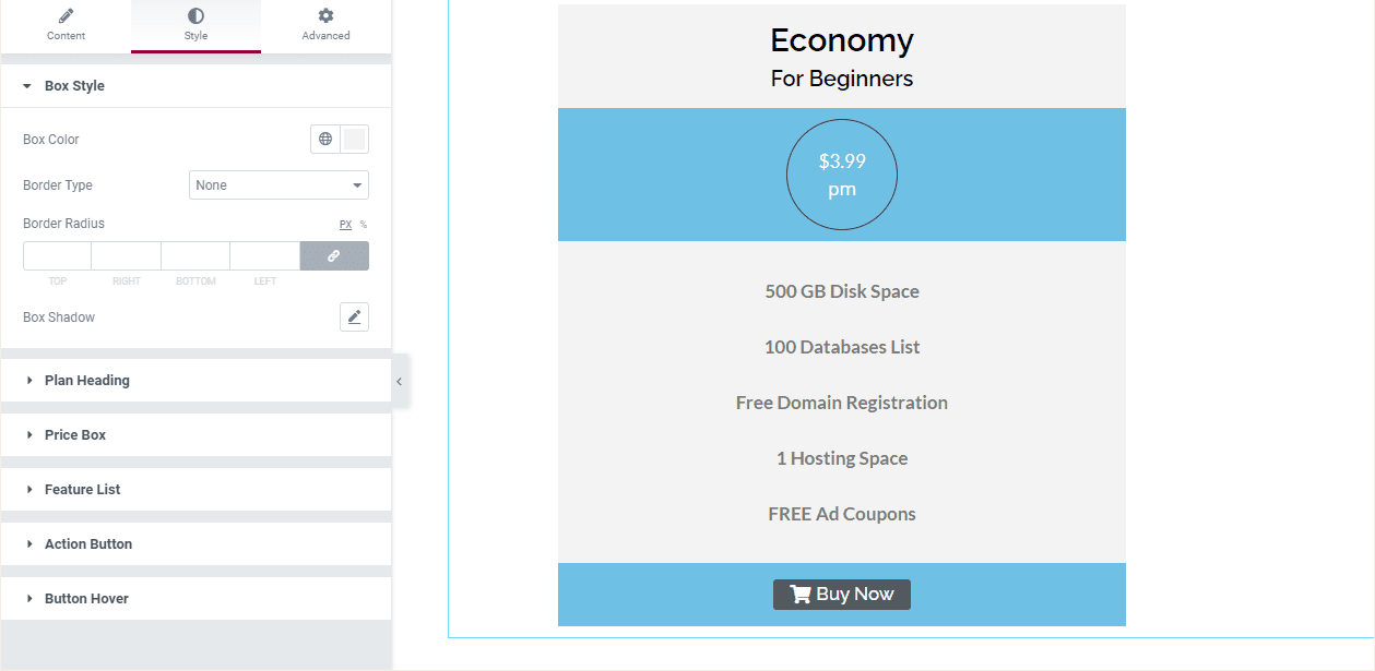 How to Create a Stunning Price Table in Elementor